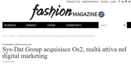SYS-DAT Group acquires Os2, a company active in digital marketing - SYS-DAT Group