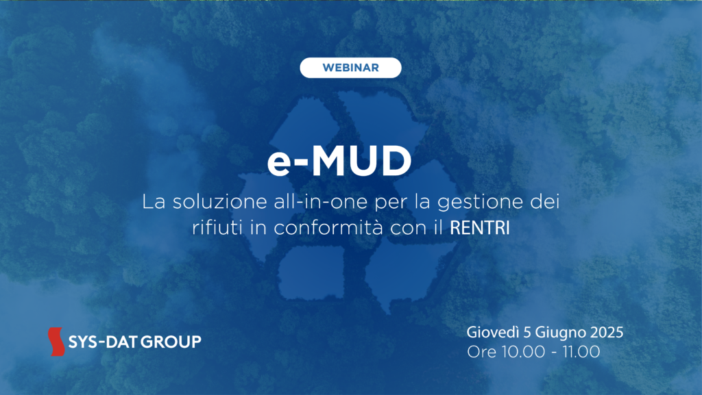 e-MUD: la soluzione all-in-one per la gestione dei rifiuti in conformità con il RENTRI - SYS-DAT ...